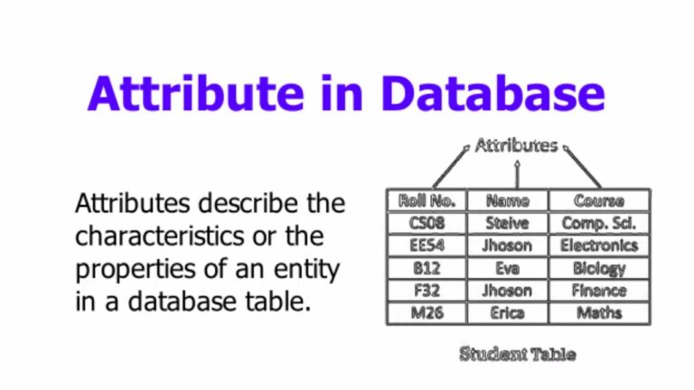 What Is An Attribute In Database Systems A Fundamental Element Metadata Standards